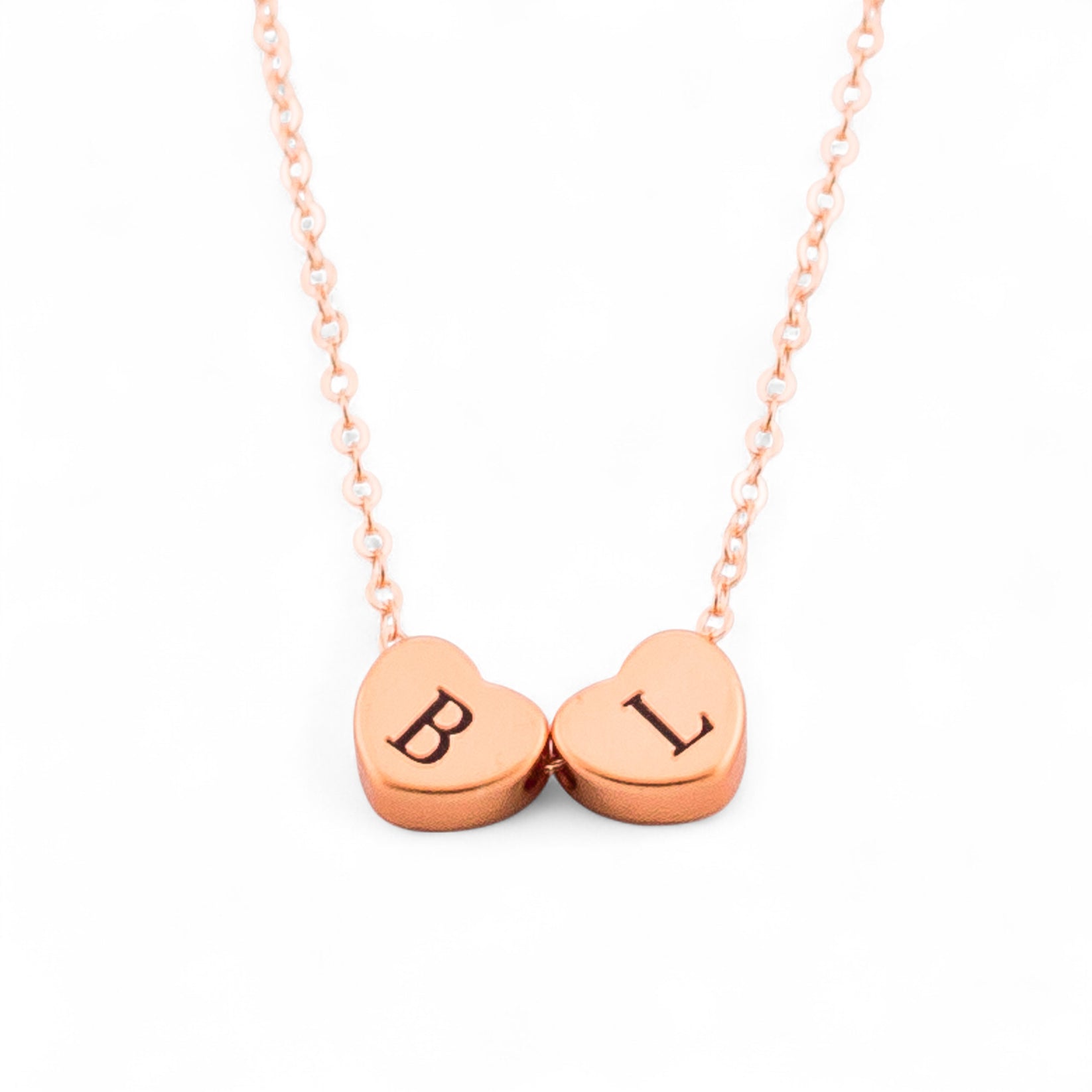 Heart Initial Necklace | Heart Initial Necklace Monogram Gold Necklace ...