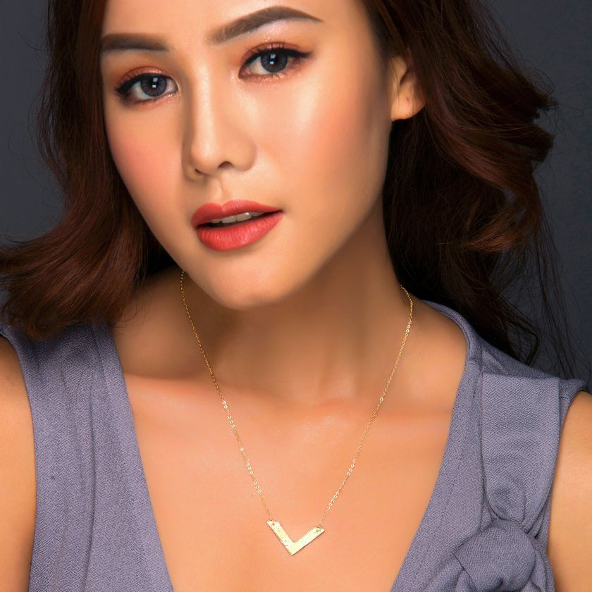 V Shape Chevron Necklace |Buy the V shaped pendantfrom Hotmixcold ...